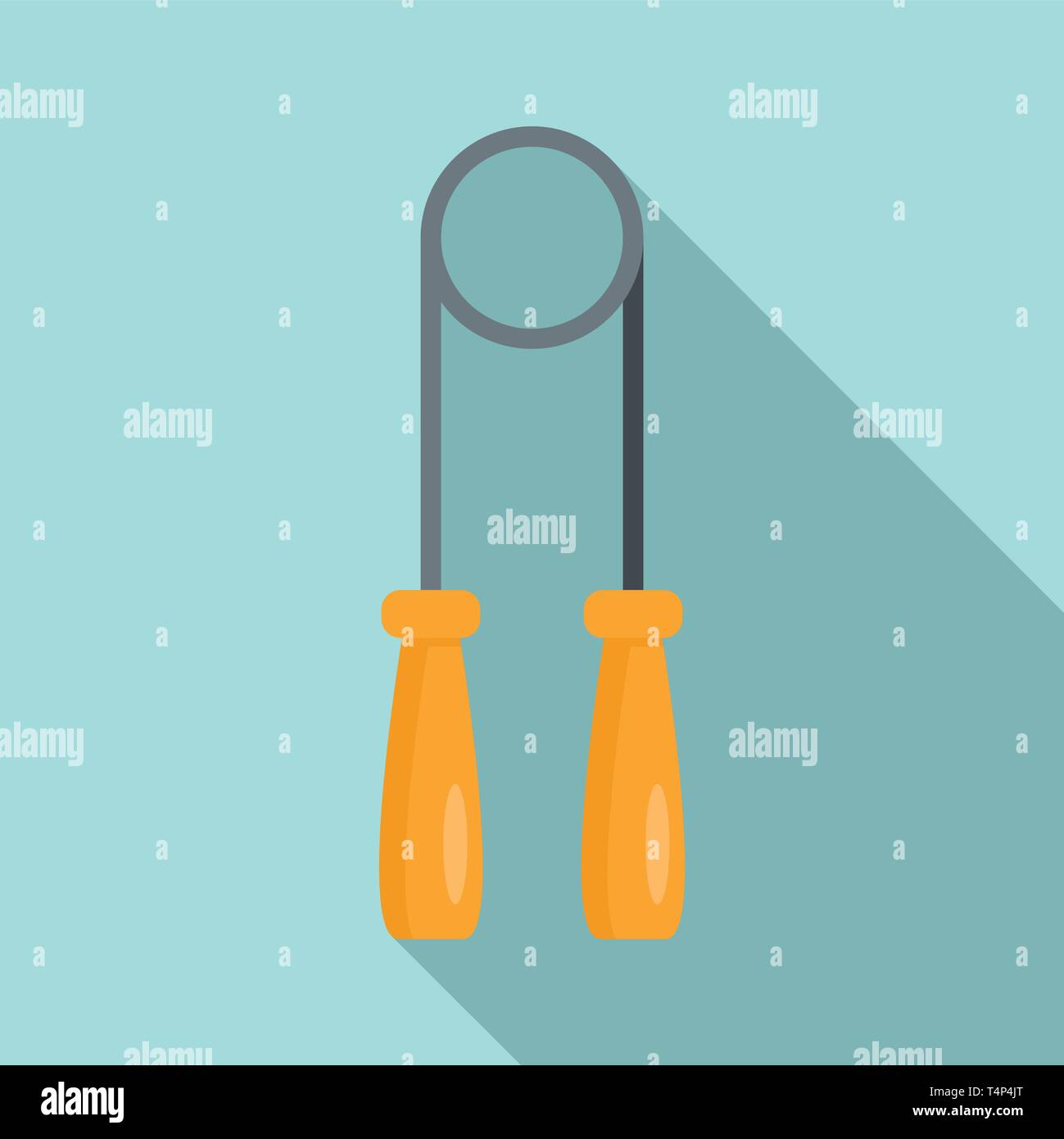 Hand spring gym icon. Flat illustration of hand spring gym vector icon ...