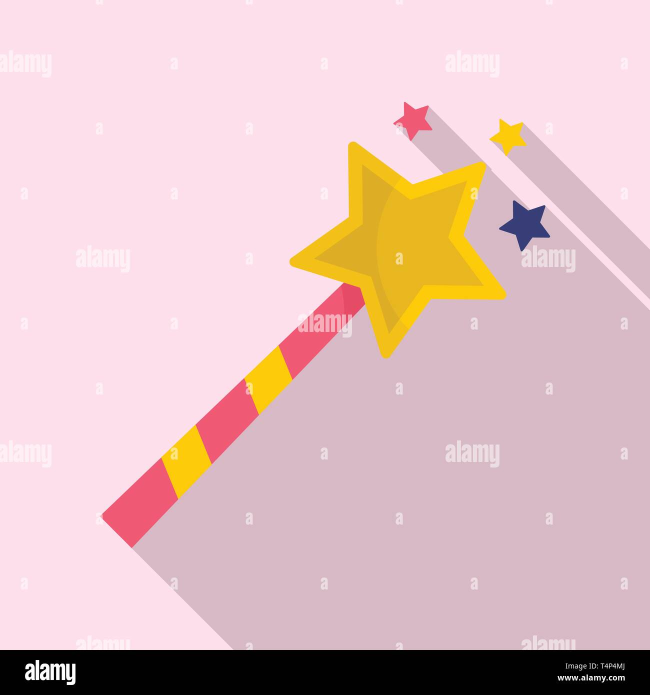 Magic stick icon. Flat illustration of magic stick vector icon for web ...