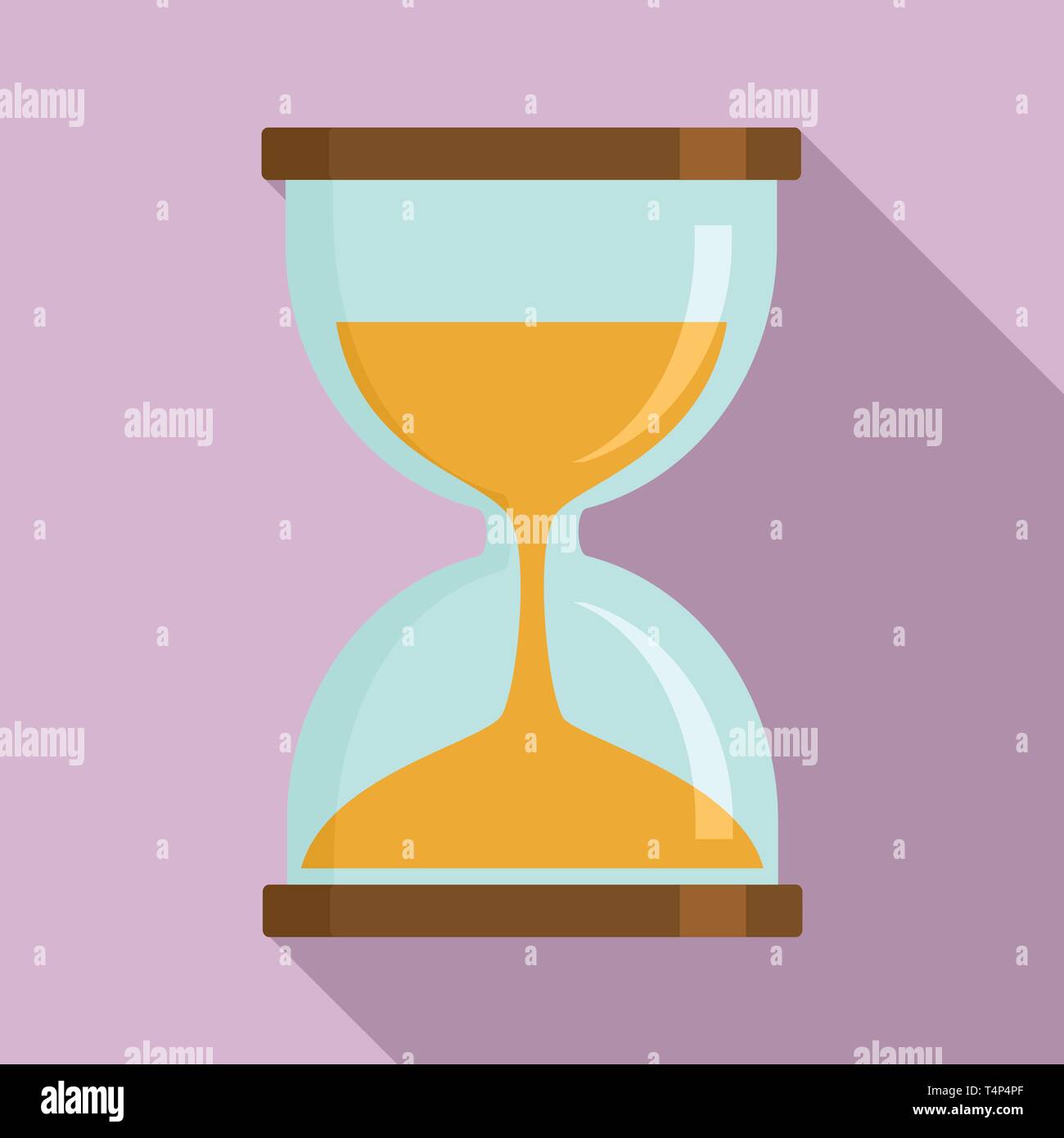 Magic hourglass icon. Flat illustration of magic hourglass vector icon ...
