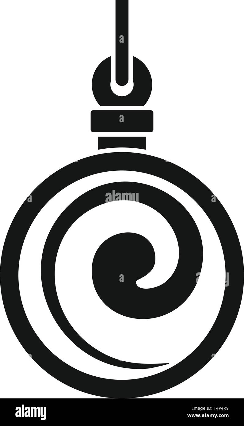Hypnosis medallion icon. Simple illustration of hypnosis medallion ...