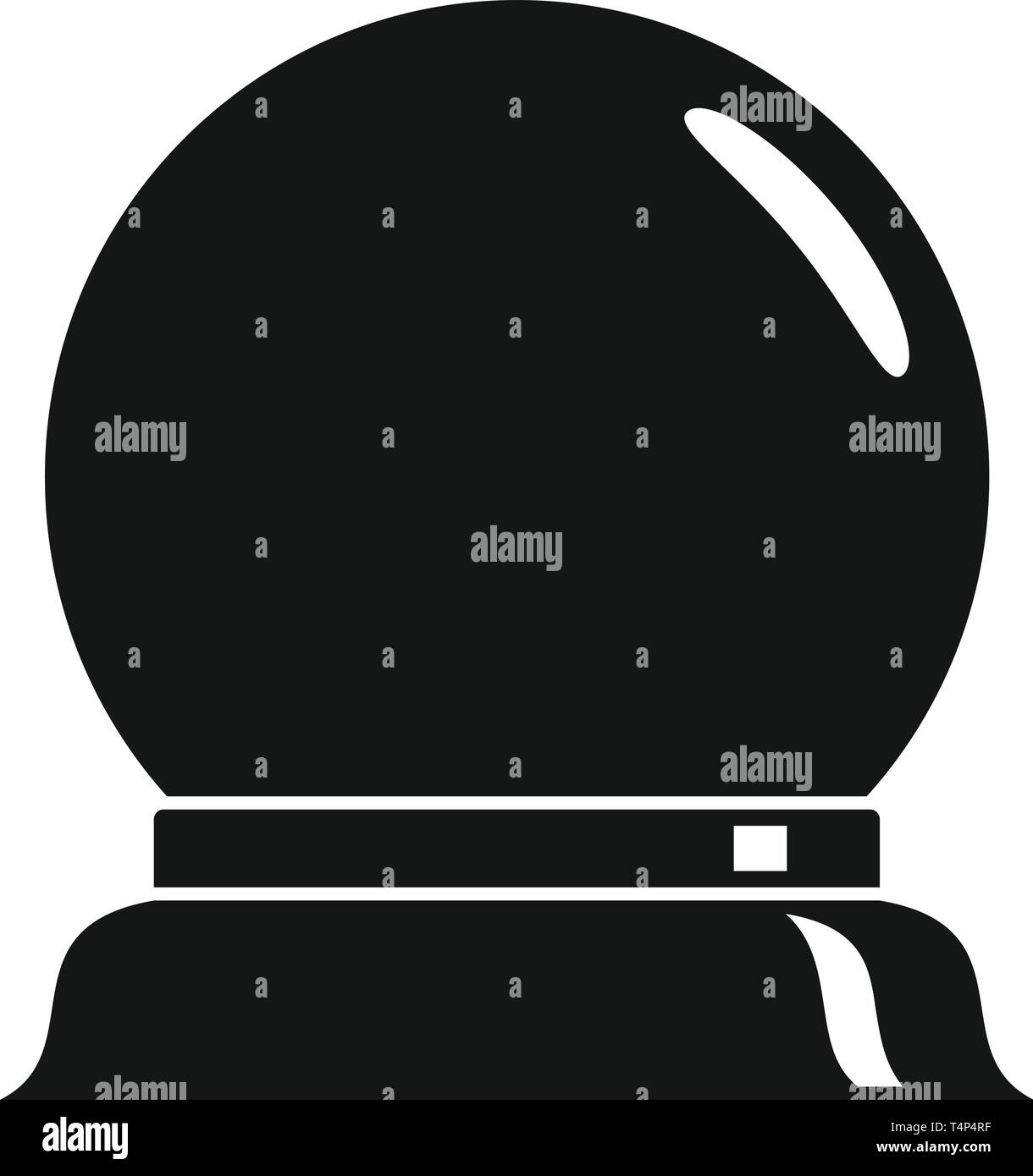 Magic glass ball icon. Simple illustration of magic glass ball vector ...