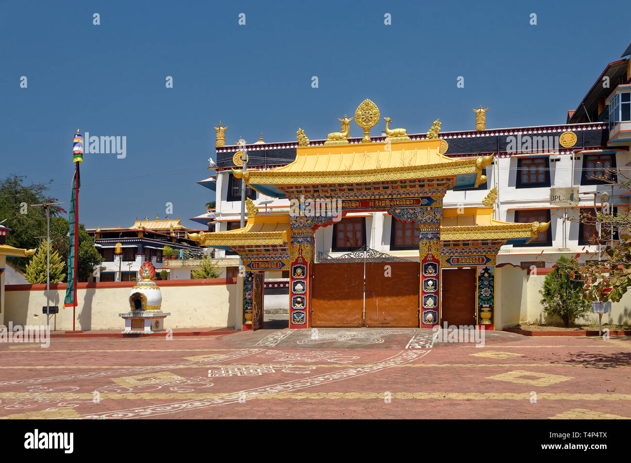 Decorative gate of monastery Stock Photo - Alamy