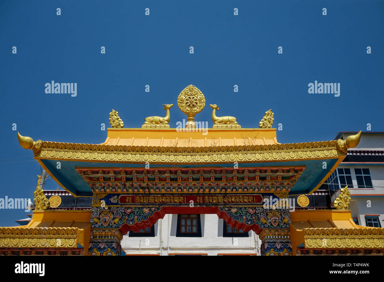 Decorative gate of monastery Stock Photo - Alamy
