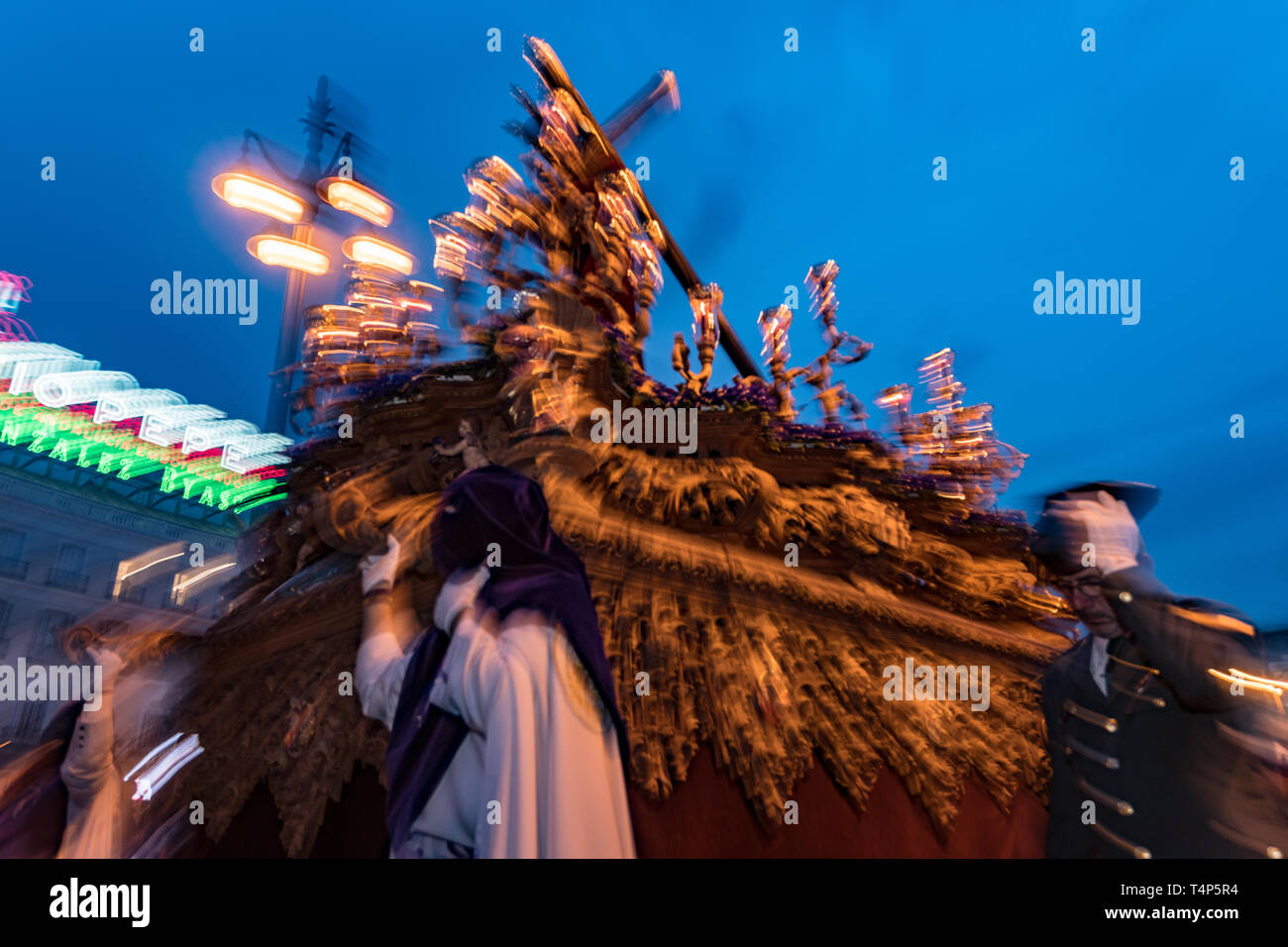 Procession during semana santa madrid hi-res stock photography and ...