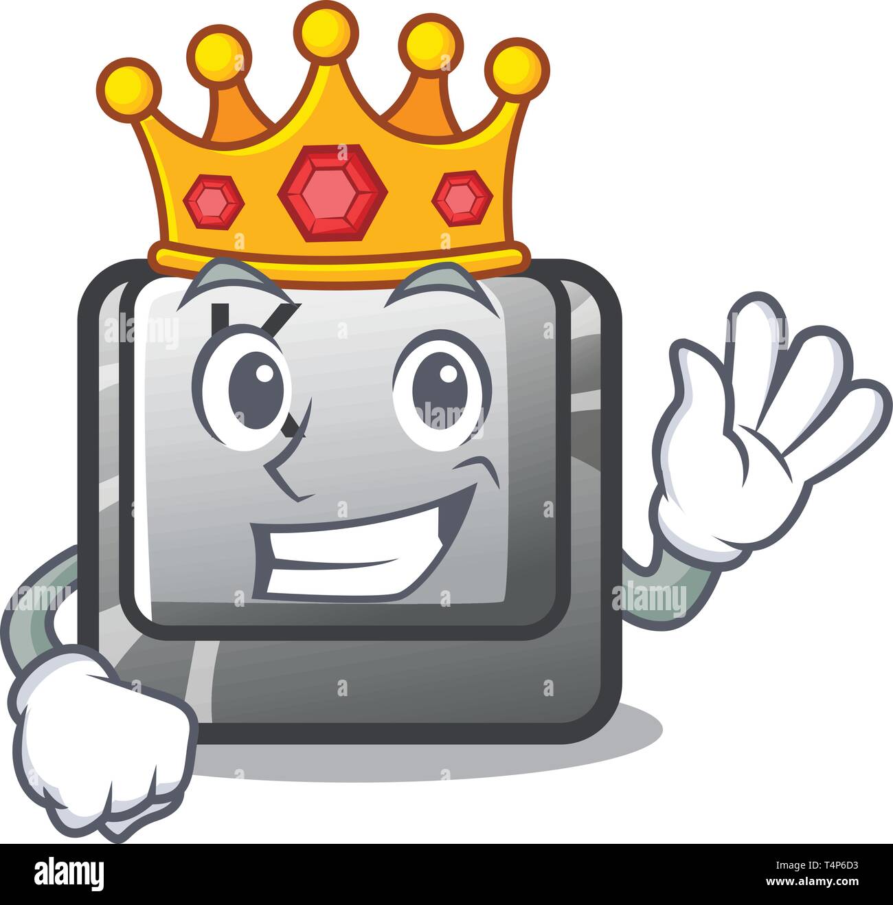 King button K attached to cartoon keyboard Stock Vector Image & Art - Alamy