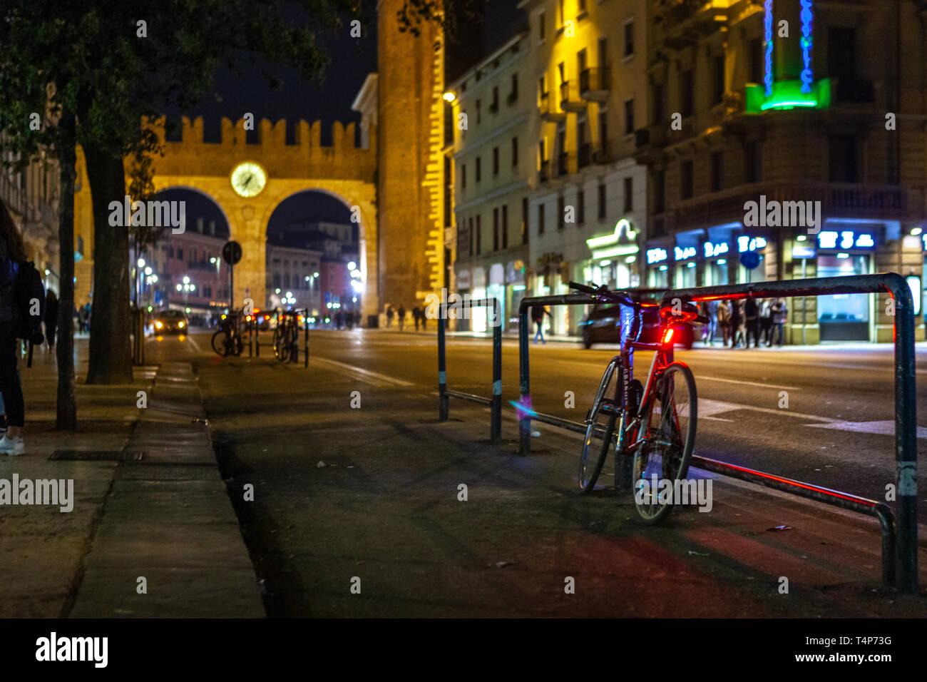 Verona, Italy – March 2019. The Gates of Brà are a gateway to Verona ...