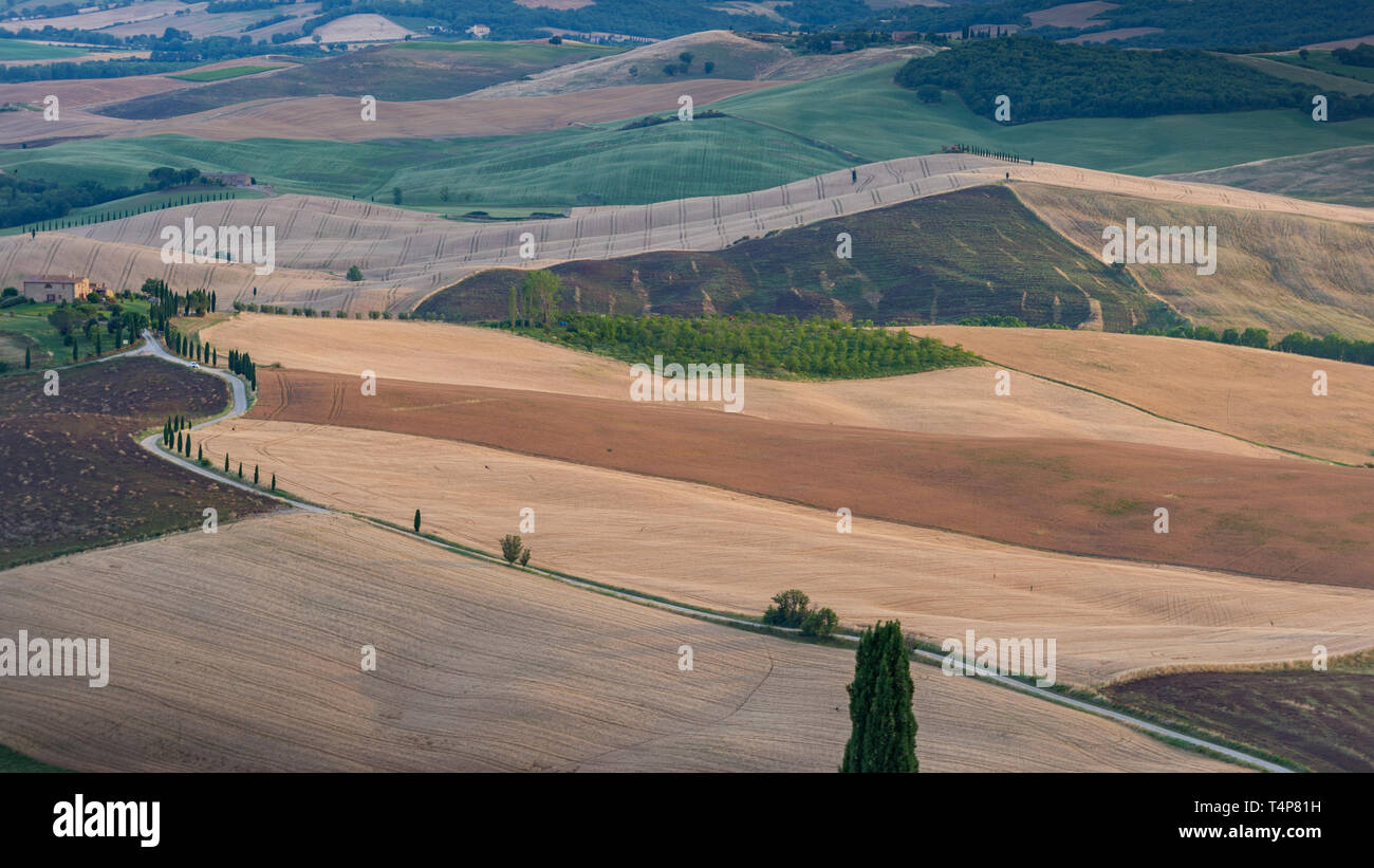 Aerial italy wheat fields hi-res stock photography and images - Alamy