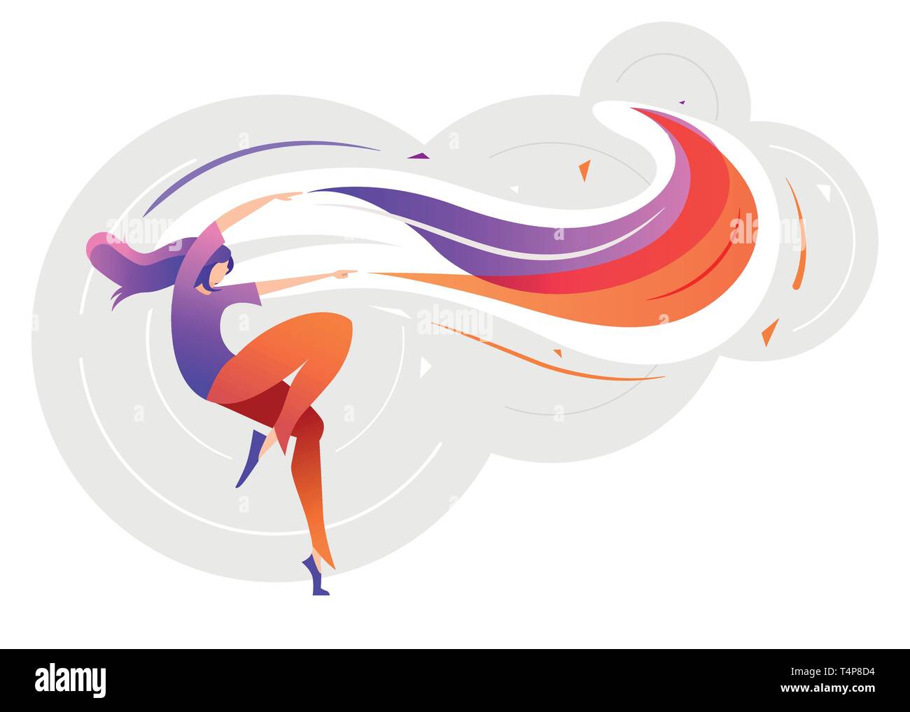 Vector illustration of beautiful magician girl Stock Vector Image & Art ...