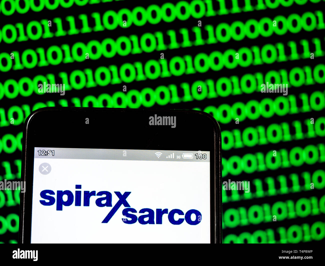 In this photo illustration a Spirax-Sarco Engineering plc logo seen ...