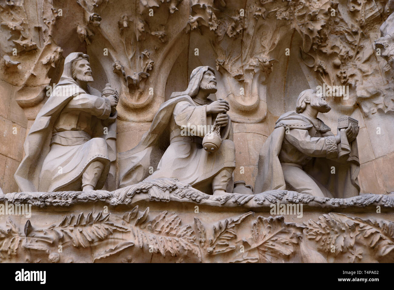 Nativity facade sagrada familia hi-res stock photography and images - Alamy