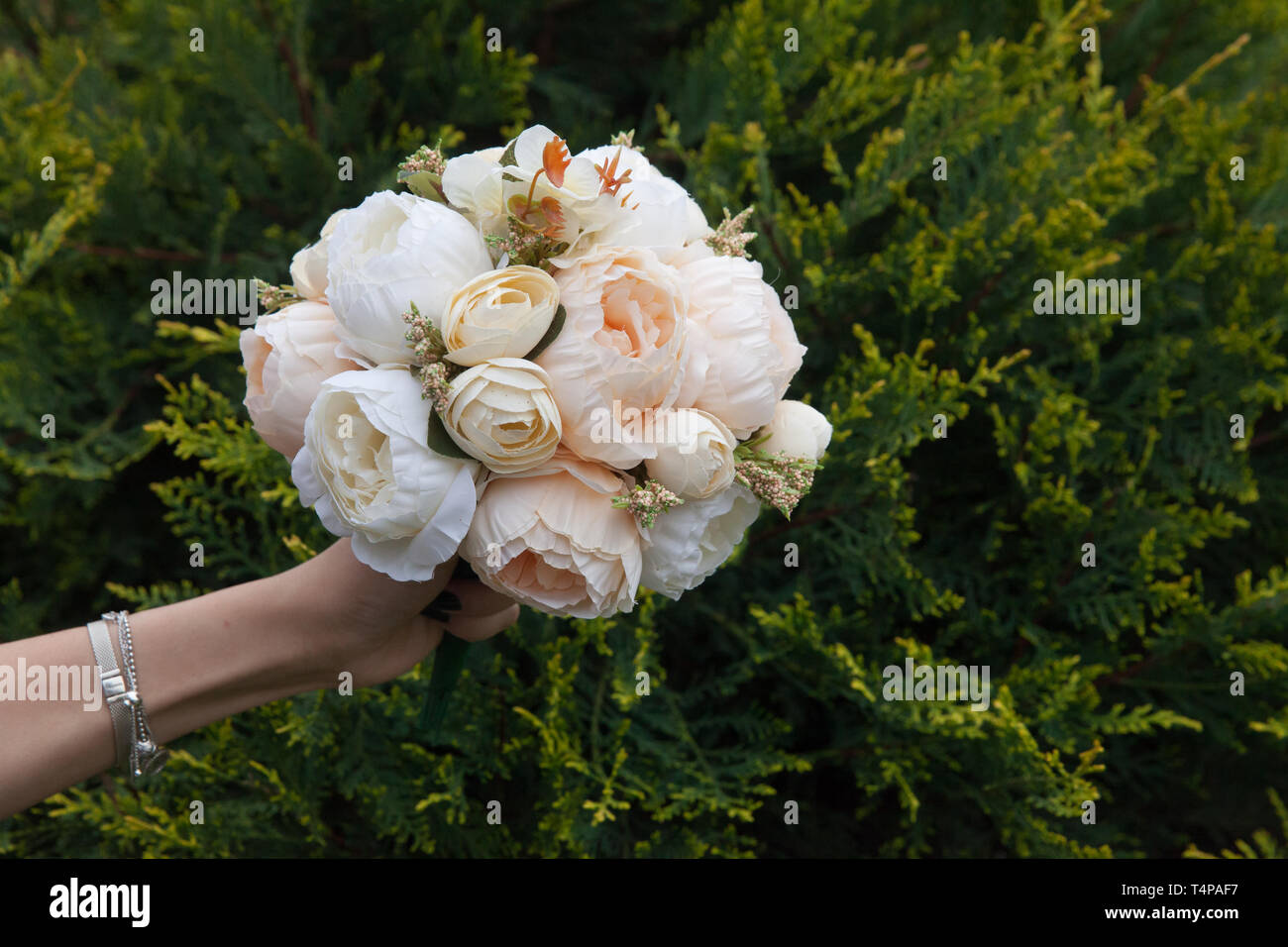 Beautiful artificial flower arrangements with vivid colors and natural ...