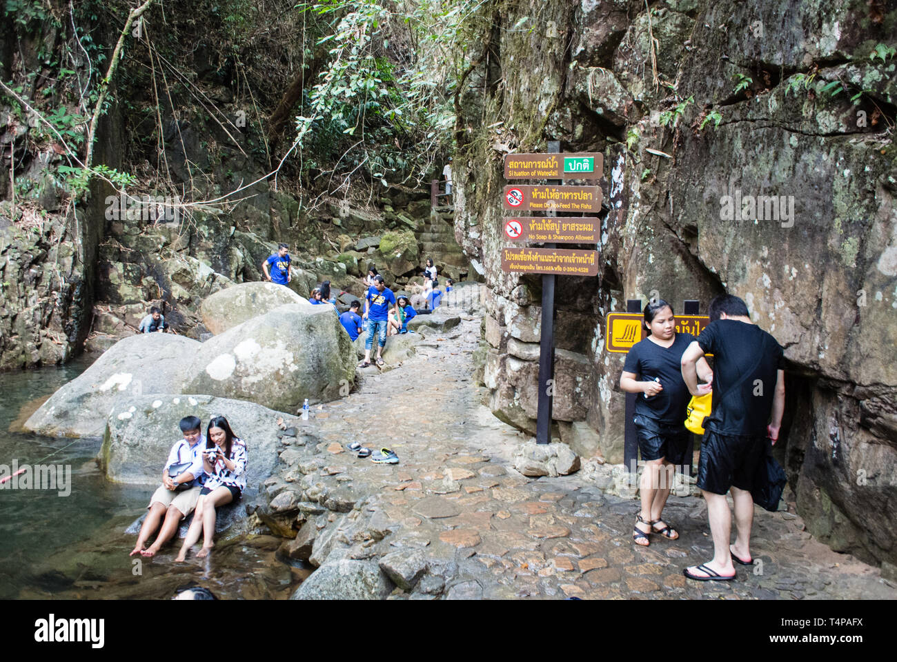 Namtok Phlio National Park Waterfall Thailand Stock Photo - Alamy