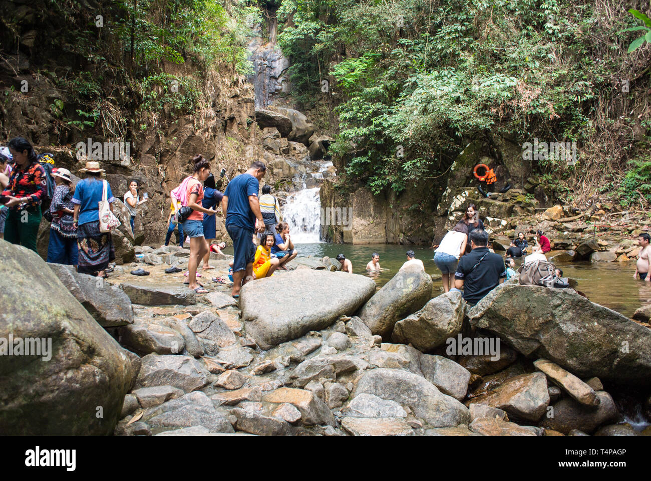 Namtok Phlio National Park Waterfall Thailand Stock Photo - Alamy