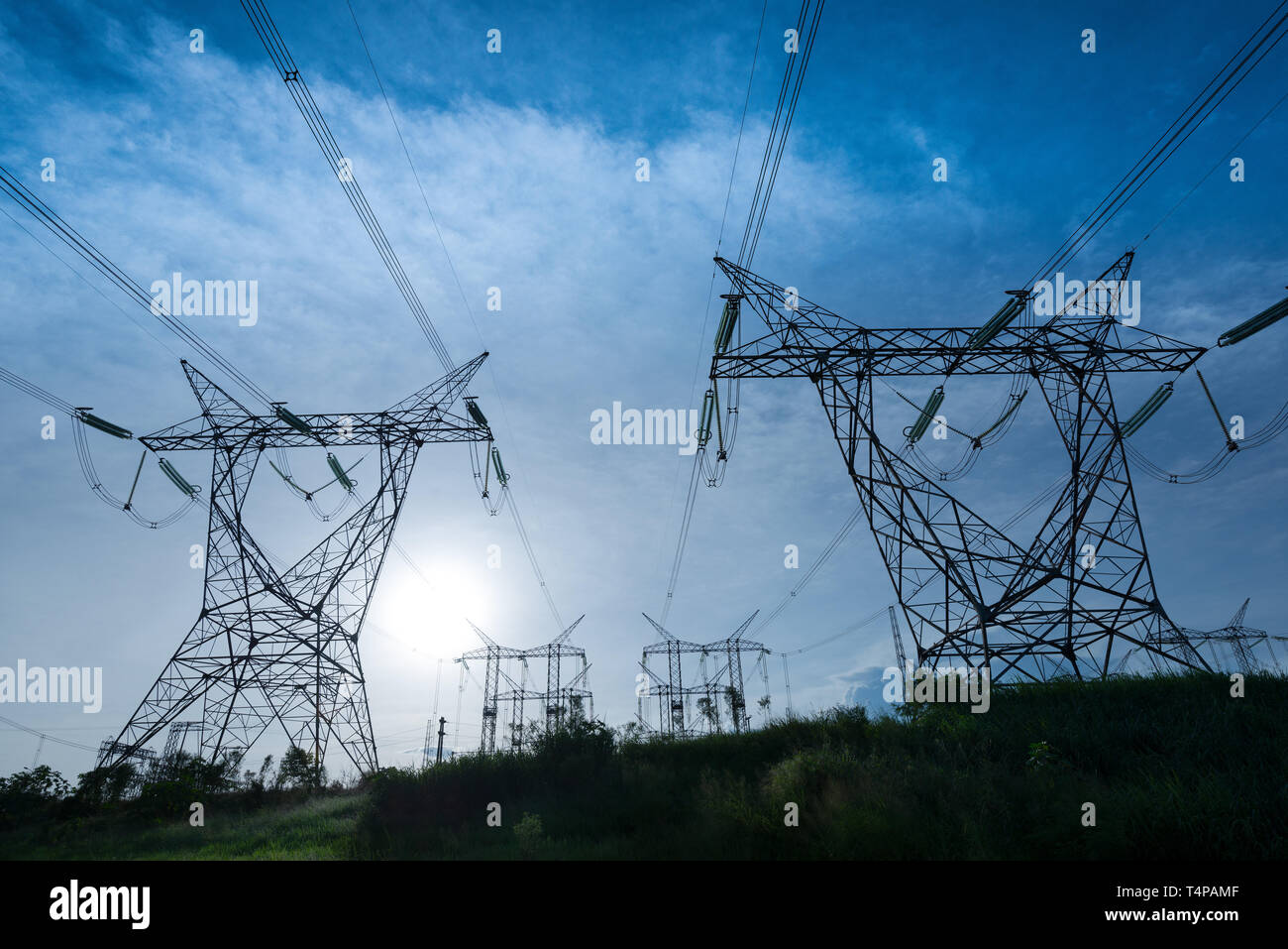 Hydro Electricity Transmission Tower Stock Photos & Hydro Electricity ...
