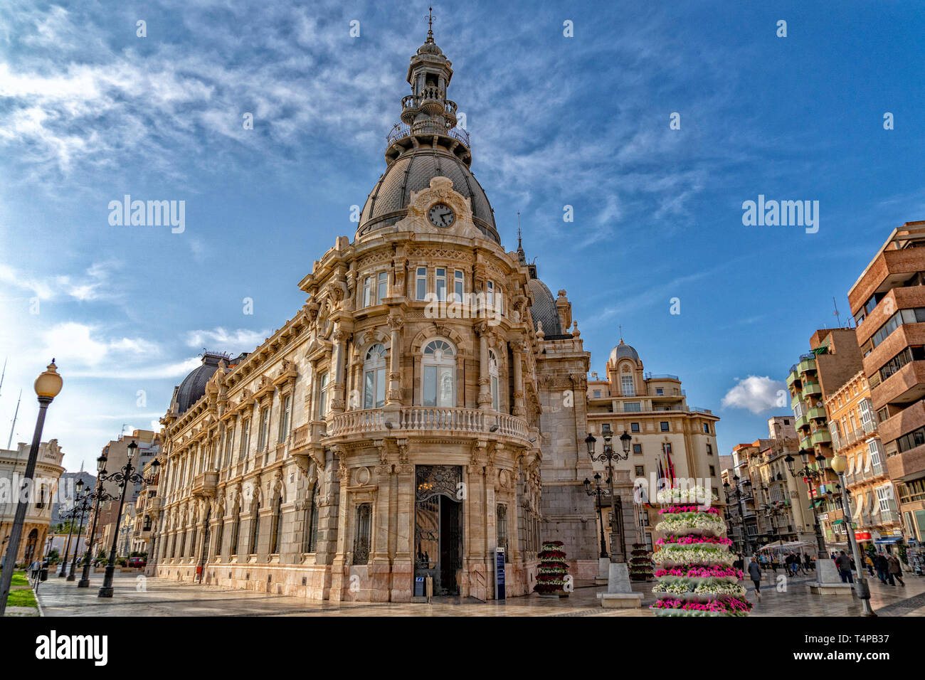 Cartagena spain city hall building Stock Photo - Alamy