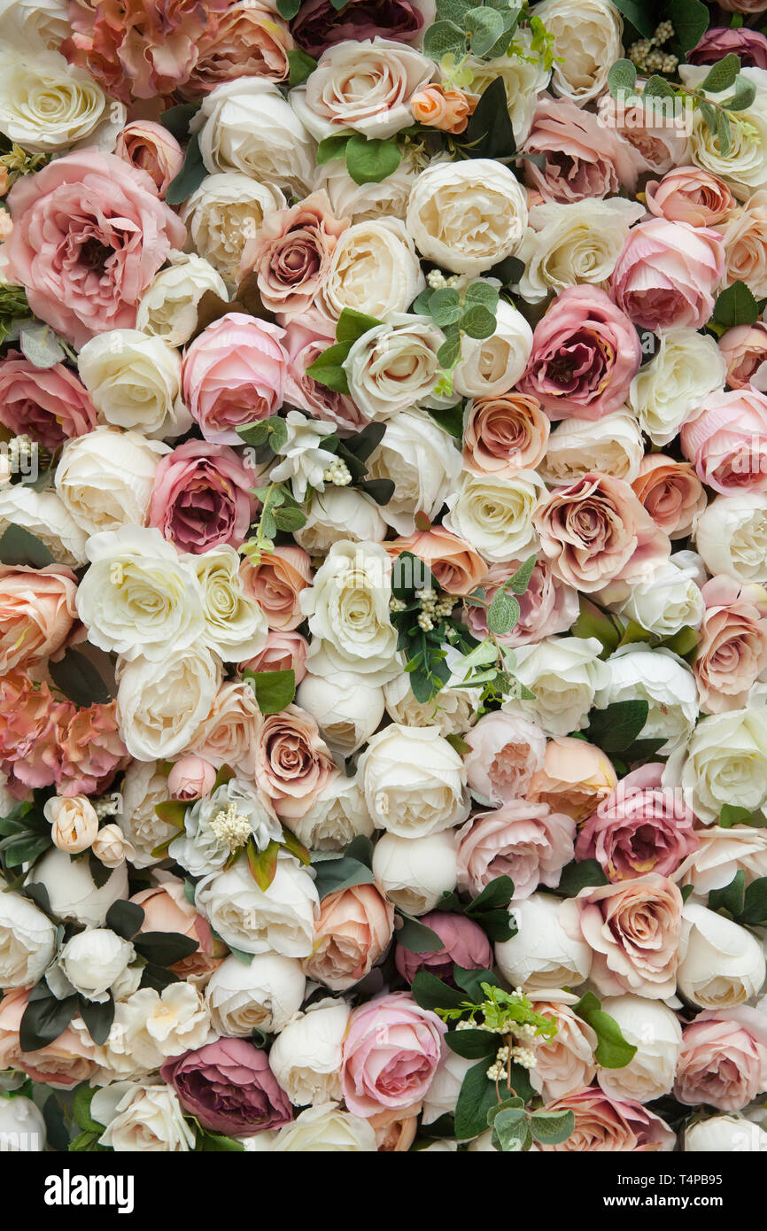 Beautiful artificial flower arrangements with vivid colors and natural ...