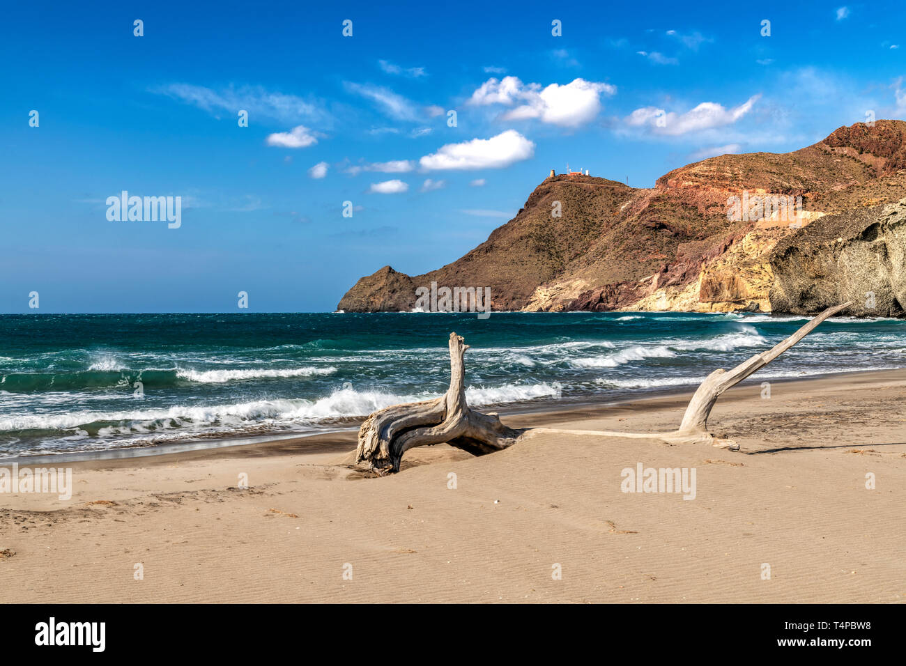Playa de Monsul, Cabo de Gata, Almeria, Andalusia, Spain Stock Photo ...