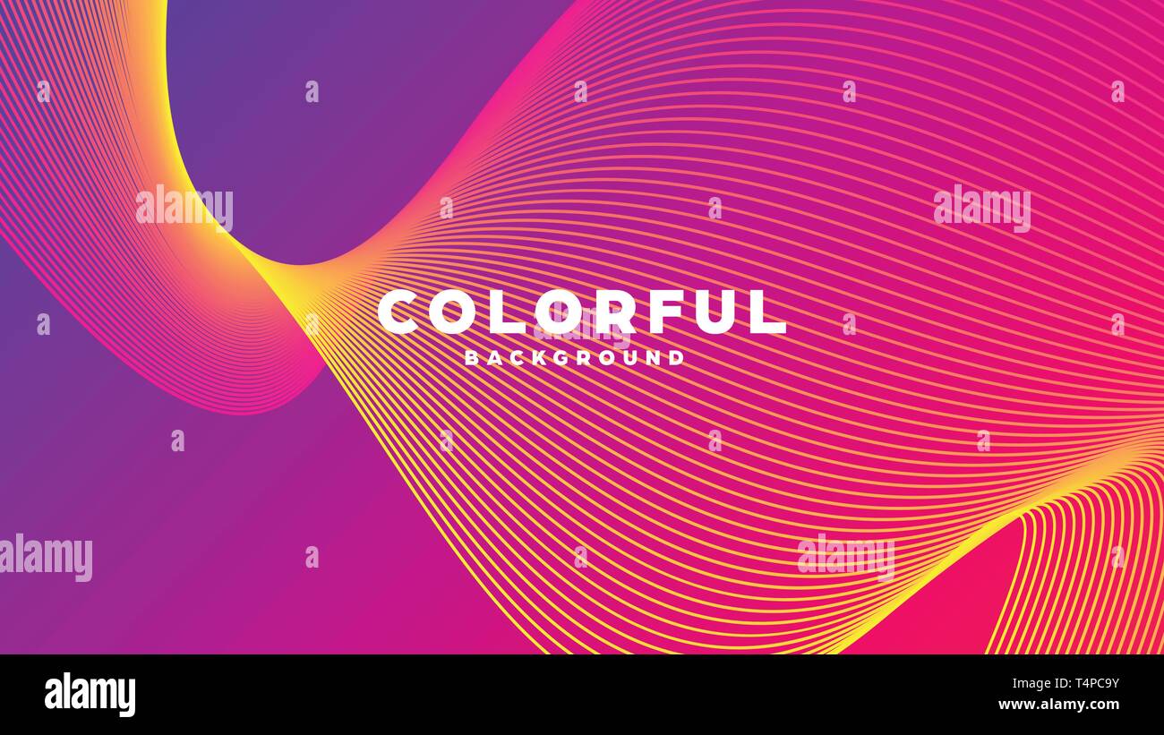 Modern minimal colorful abstract background, lines and geometric shapes ...