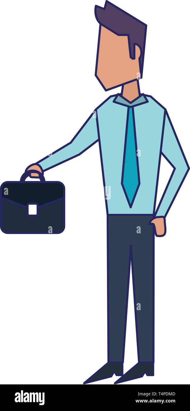 Executive businessman avatar blue lines Stock Vector Image & Art - Alamy