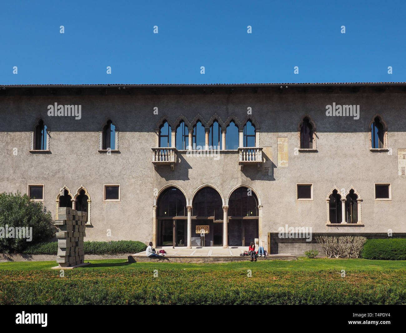 VERONA, ITALY - CIRCA MARCH 2019: Castelvecchio museum designed by ...
