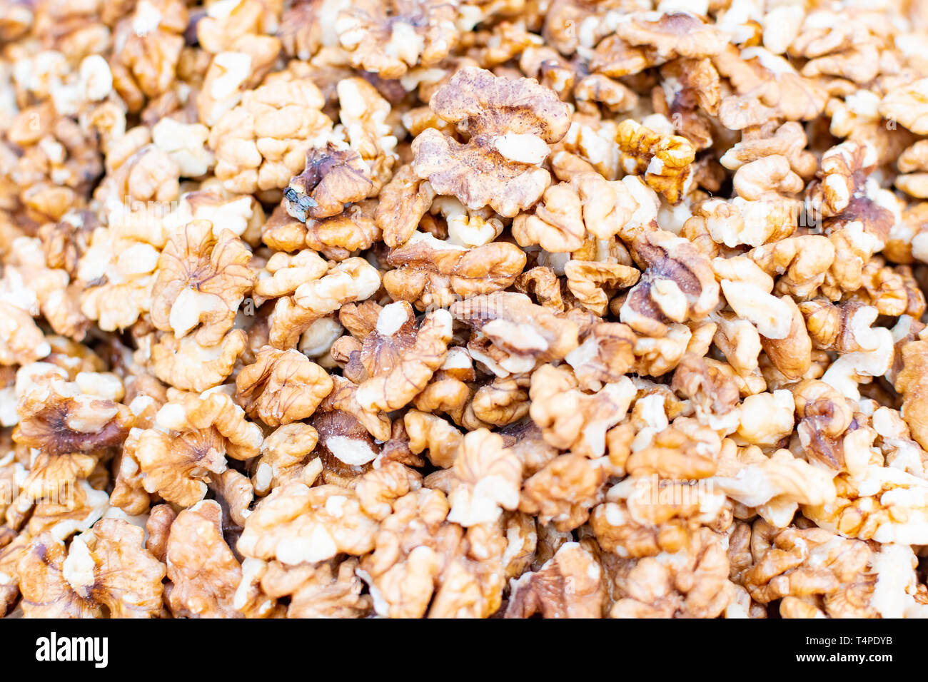 Fresh walnut nuts from traditional spicy market in New Delhi, India ...