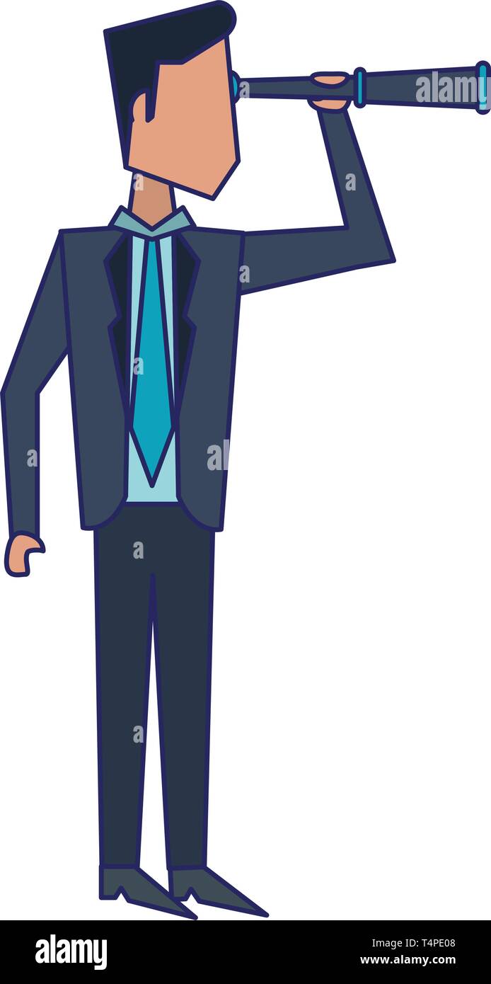Executive businessman avatar blue lines Stock Vector Image & Art - Alamy