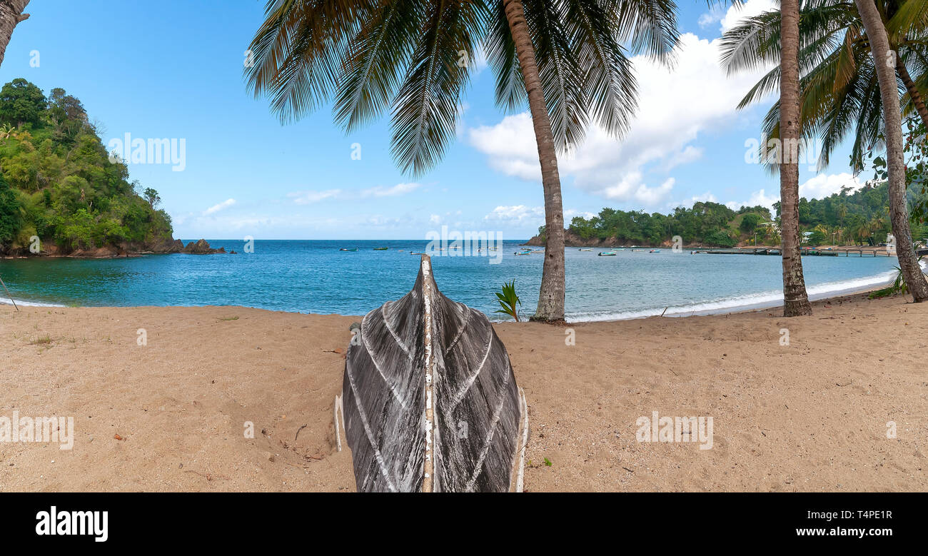 View of Republic of Trinidad and Tobago - Tropical island of Tobago ...