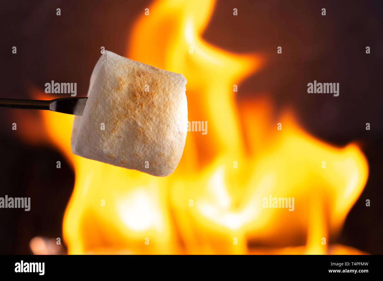 Toasting marshmallows over a fire hi-res stock photography and images ...