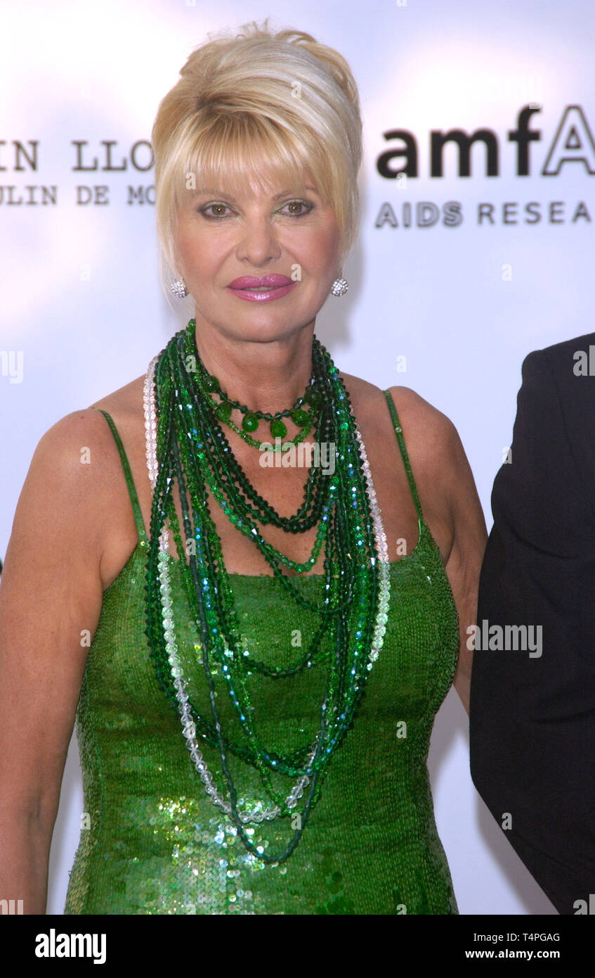 CANNES, FRANCE. May 20, 2004: IVANA TRUMP at the amfAR Cinema Against ...