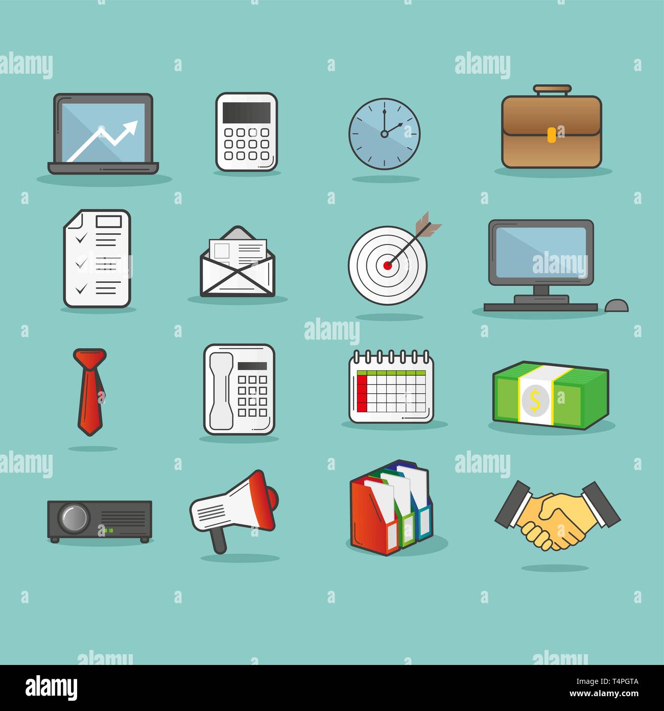 Business icons hi-res stock photography and images - Alamy