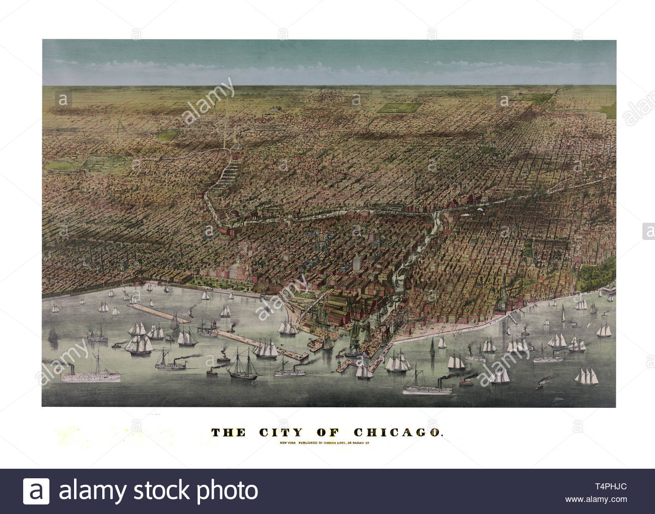 Vintage Chicago Maps High Resolution Stock Photography and Images - Alamy