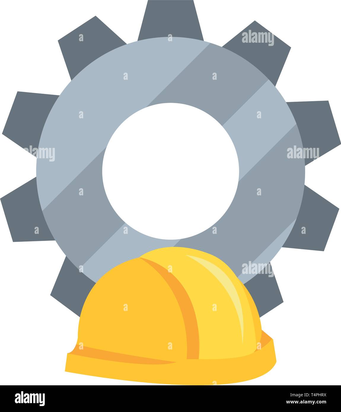 helmet and gear tool vector illustration design Stock Vector Image ...