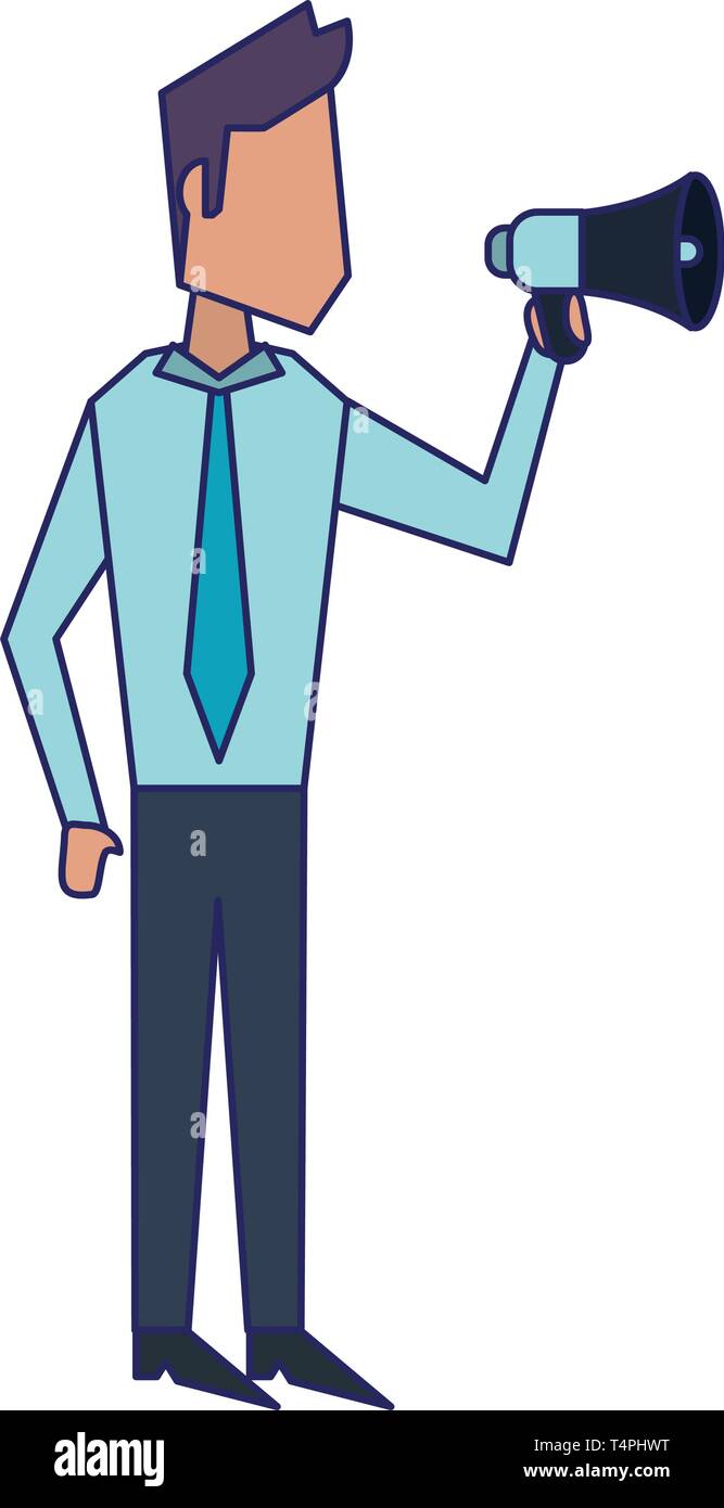 Executive businessman avatar blue lines Stock Vector Image & Art - Alamy