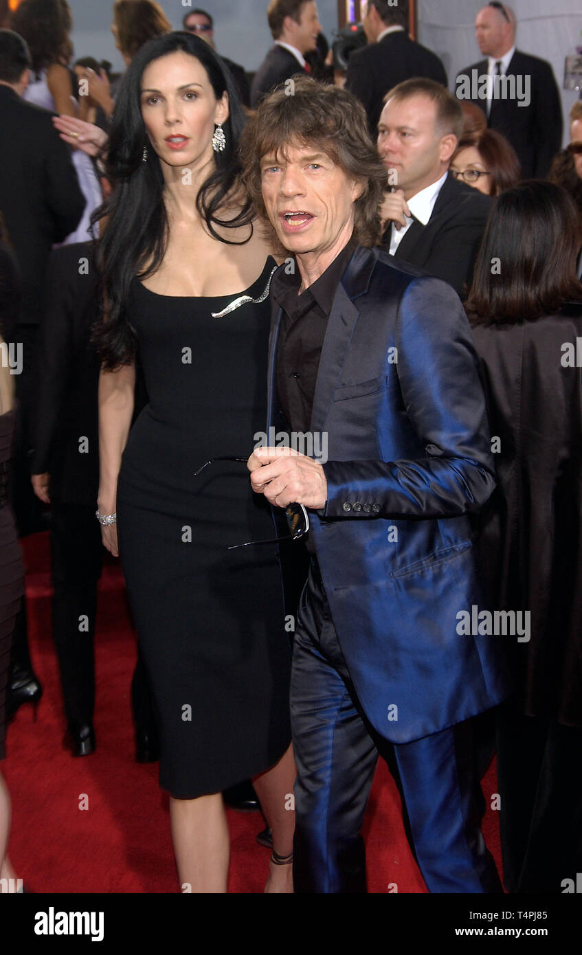 LOS ANGELES, CA. January 16, 2005: Mick Jagger & wife at the 62nd ...
