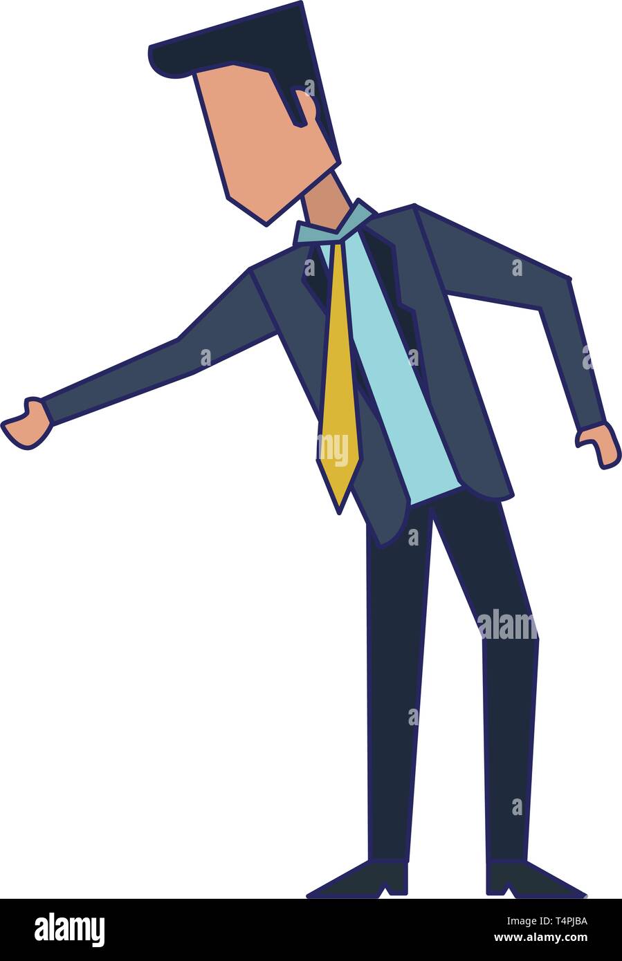 Executive businessman avatar blue lines Stock Vector Image & Art - Alamy