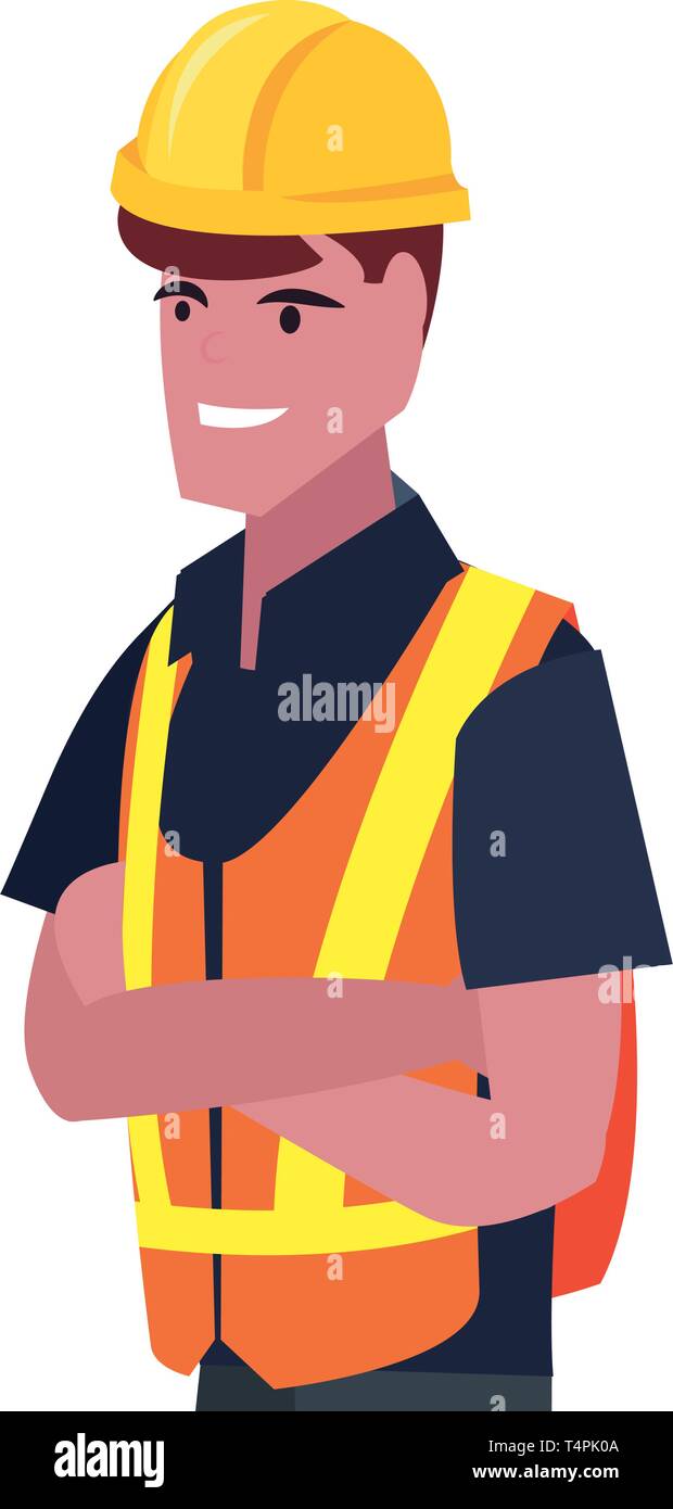 worker employee profession labour day vector illustration Stock Vector ...