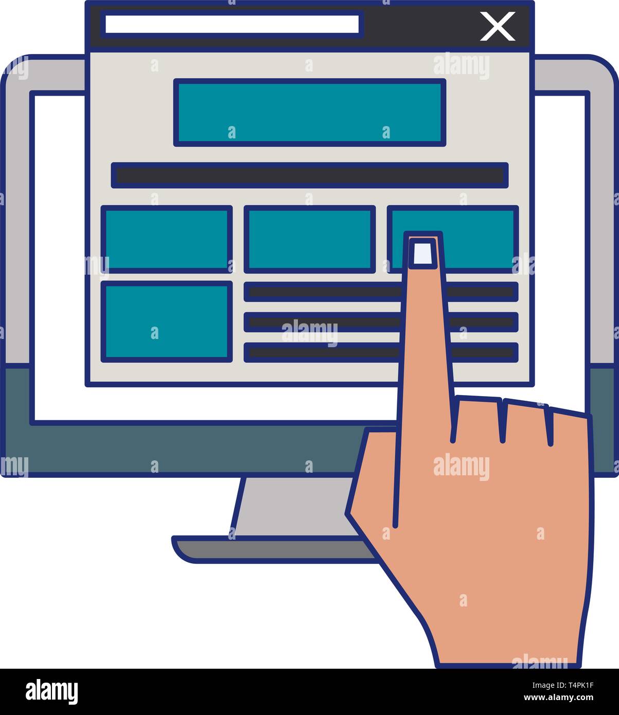 Shopper browsing Stock Vector Images - Alamy