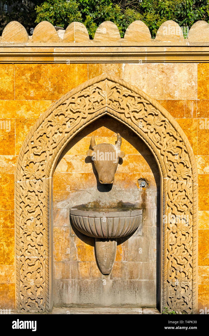Traditional architecture in the Inner City of Baku, Azerbaijan Stock ...