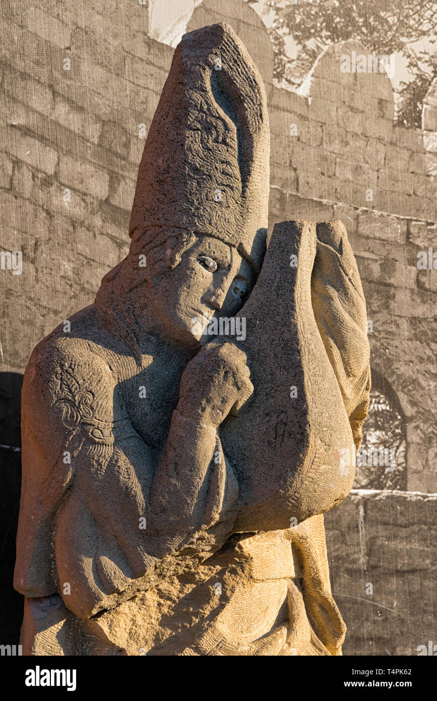 Stone statue in the Inner City of Baku, Azerbaijan Stock Photo - Alamy