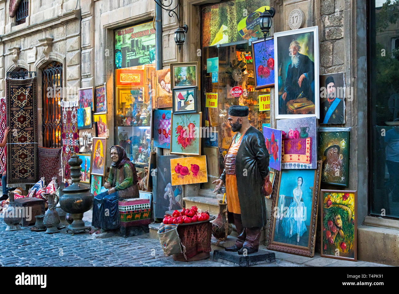 Shops in the Inner City of Baku, Azerbaijan Stock Photo - Alamy