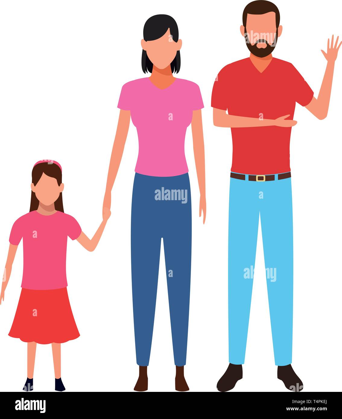 family avatar cartoon character Stock Vector Image & Art - Alamy