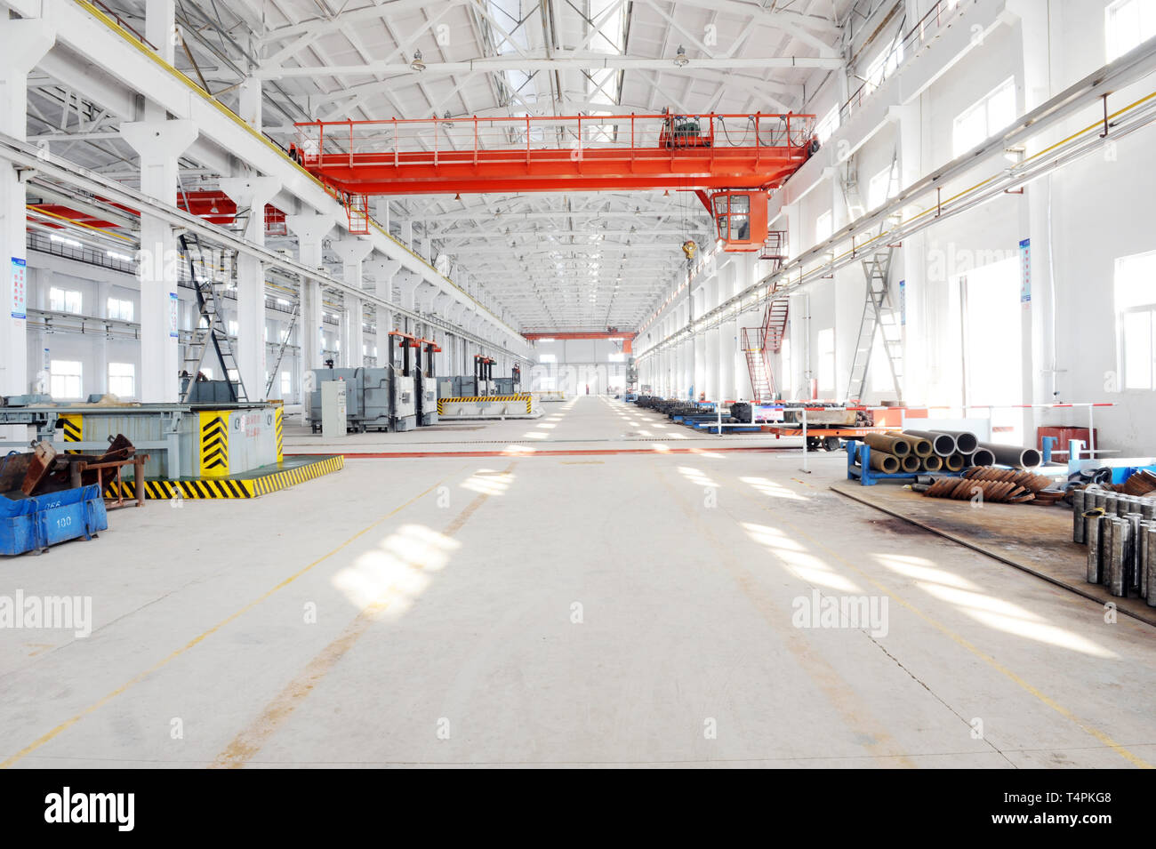 Internal factory buildings Stock Photo - Alamy