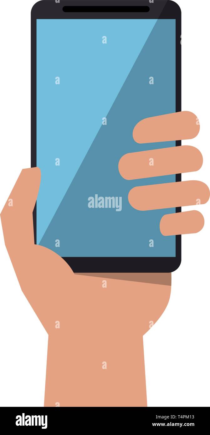 hand using smartphone cartoon Stock Vector Image & Art - Alamy