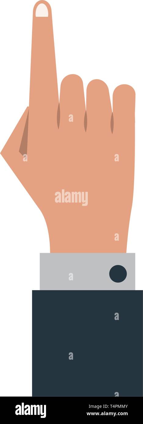 Young man pointing confidence Stock Vector Images - Alamy