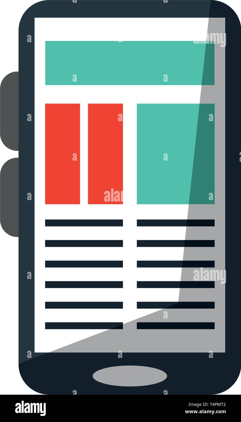 Smartphone mobile technology symbol Stock Vector Image & Art - Alamy