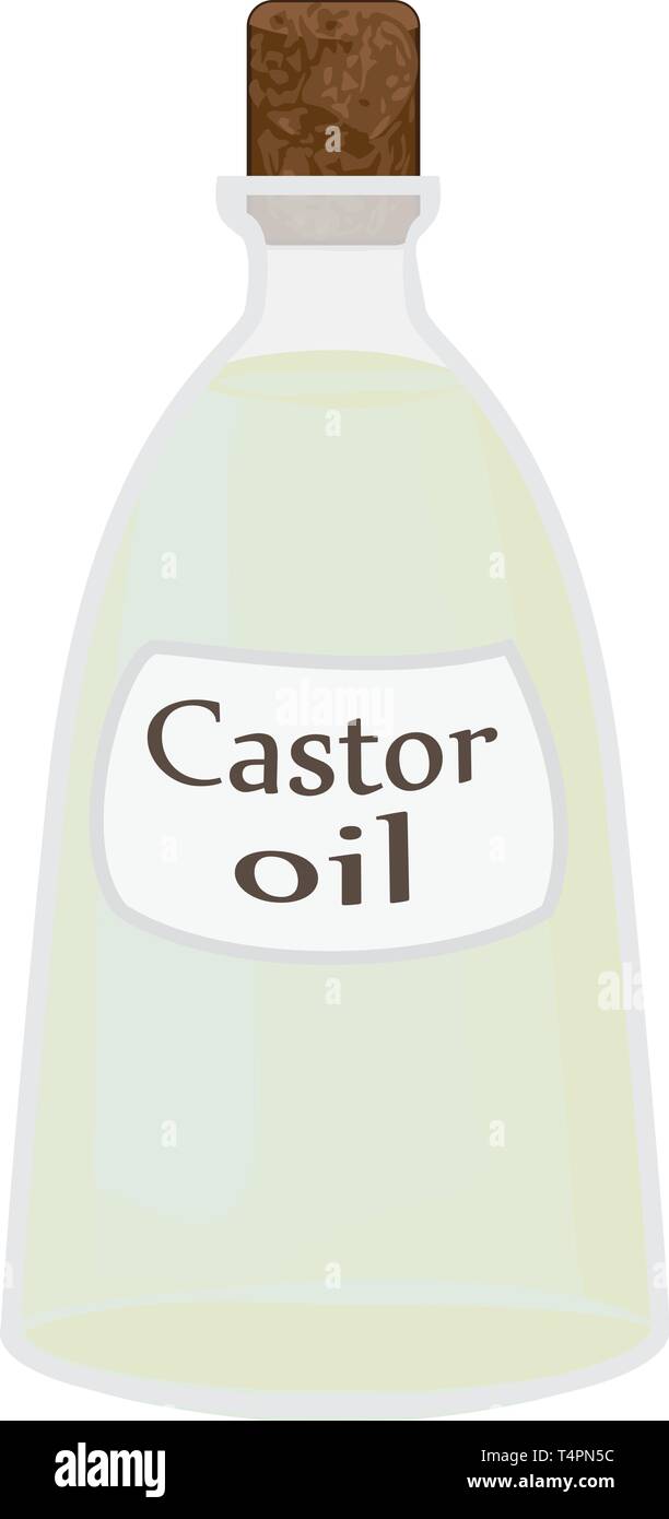 Castor oil vector illustration on a white background Stock Vector Image ...