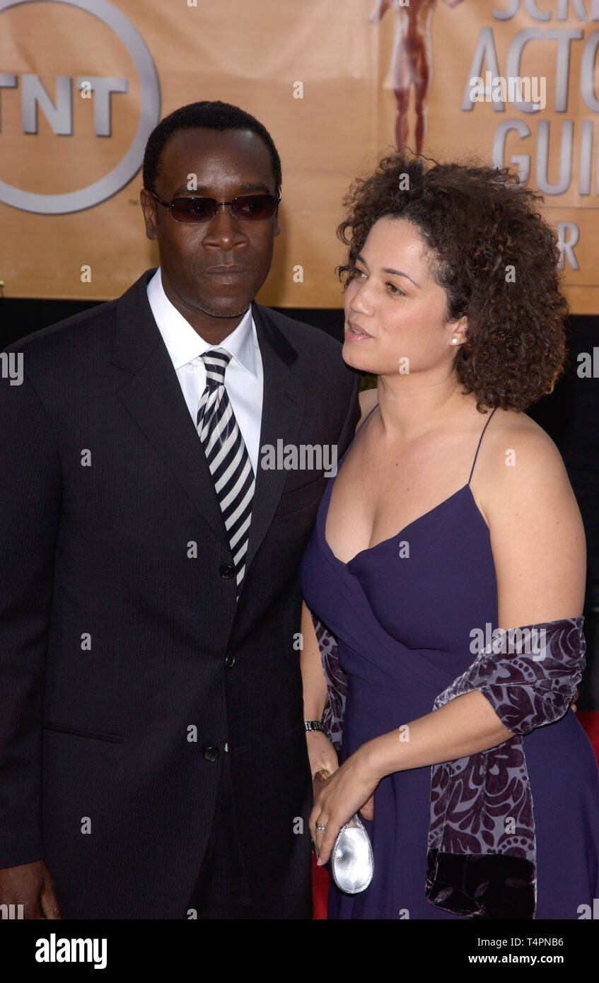 LOS ANGELES, CA. February 05, 2005: DON CHEADLE & wife at the 11th ...