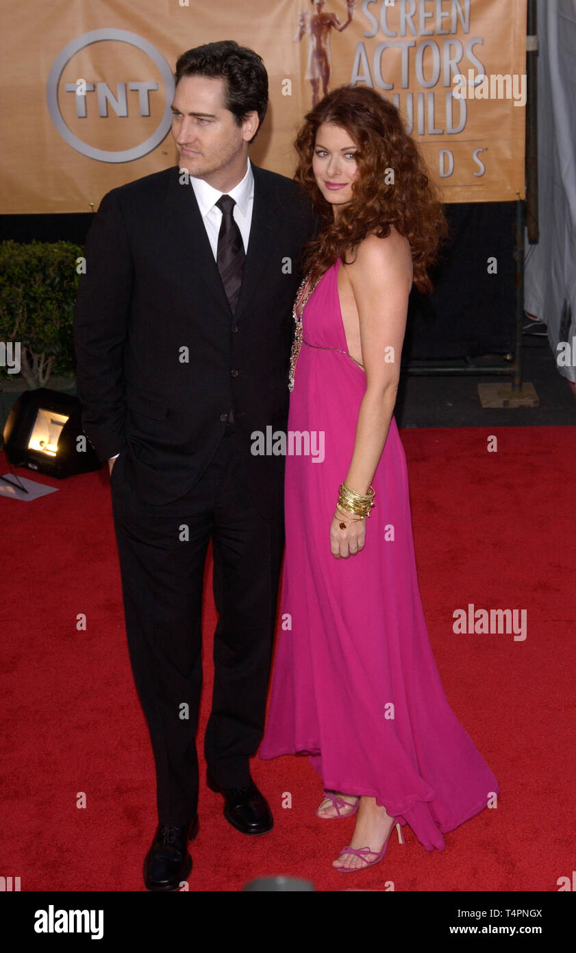 LOS ANGELES, CA. February 05, 2005: DEBRA MESSING & husband DANIEL ...