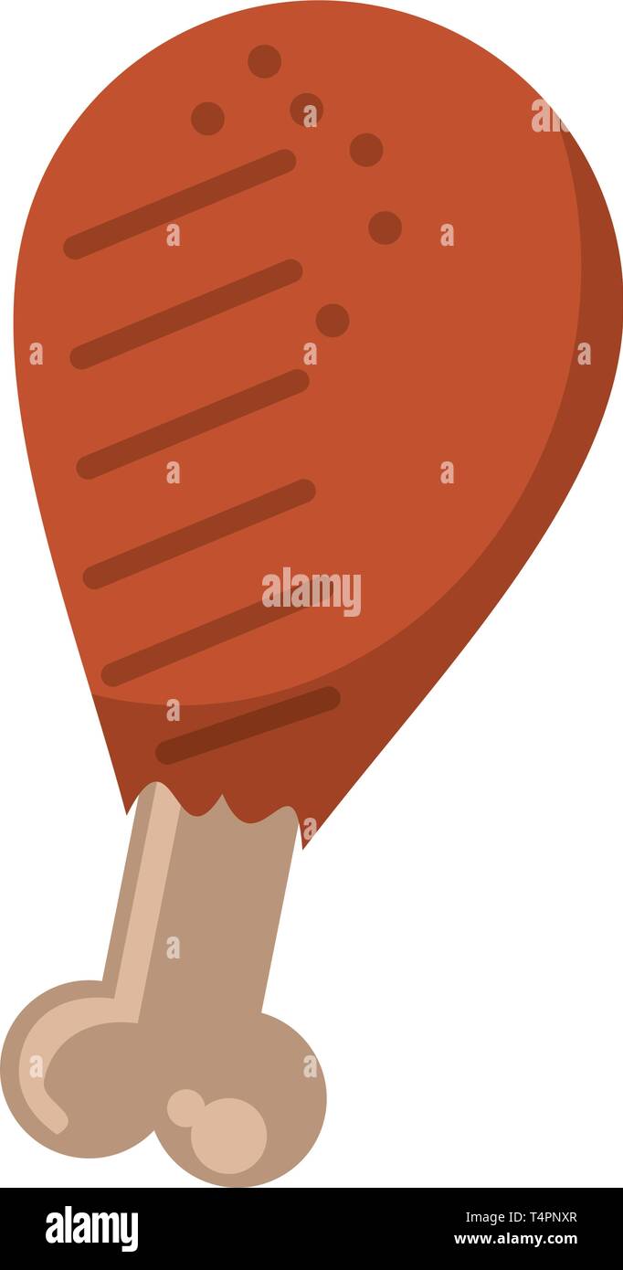 Raw chicken thigh skin Stock Vector Images - Alamy