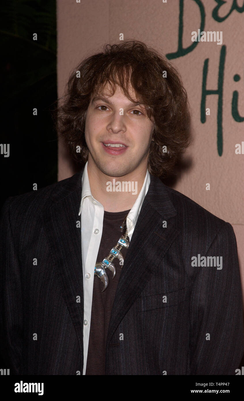 LOS ANGELES, CA. February 12, 2005: GAVIN DEGRAW at record mogul Clive ...
